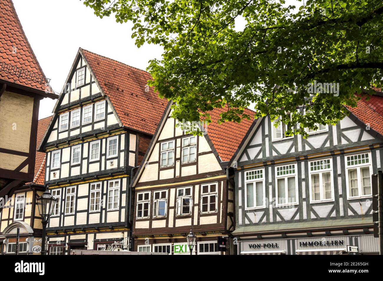 Celle, Germany: Historic half timbered houses in Celle, Germany Stock ...