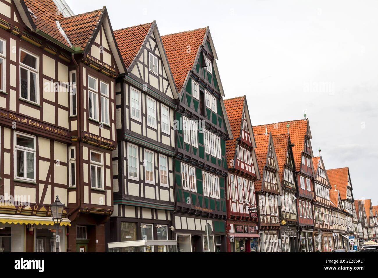 Celle, Germany: Historic half timbered houses in Celle, Germany Stock ...