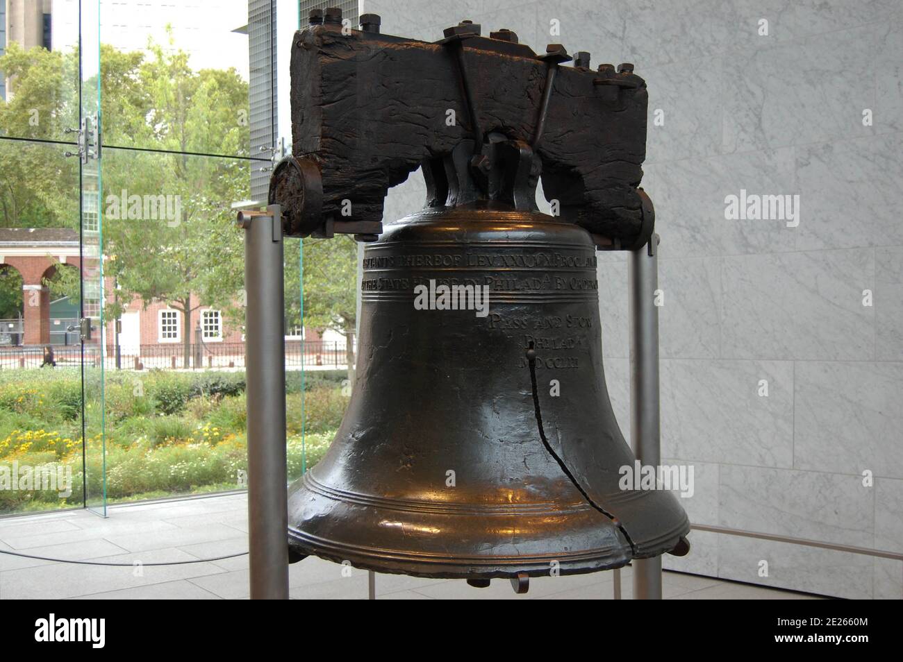 Liberty bell Philadelphia United States of America cracked on side ...