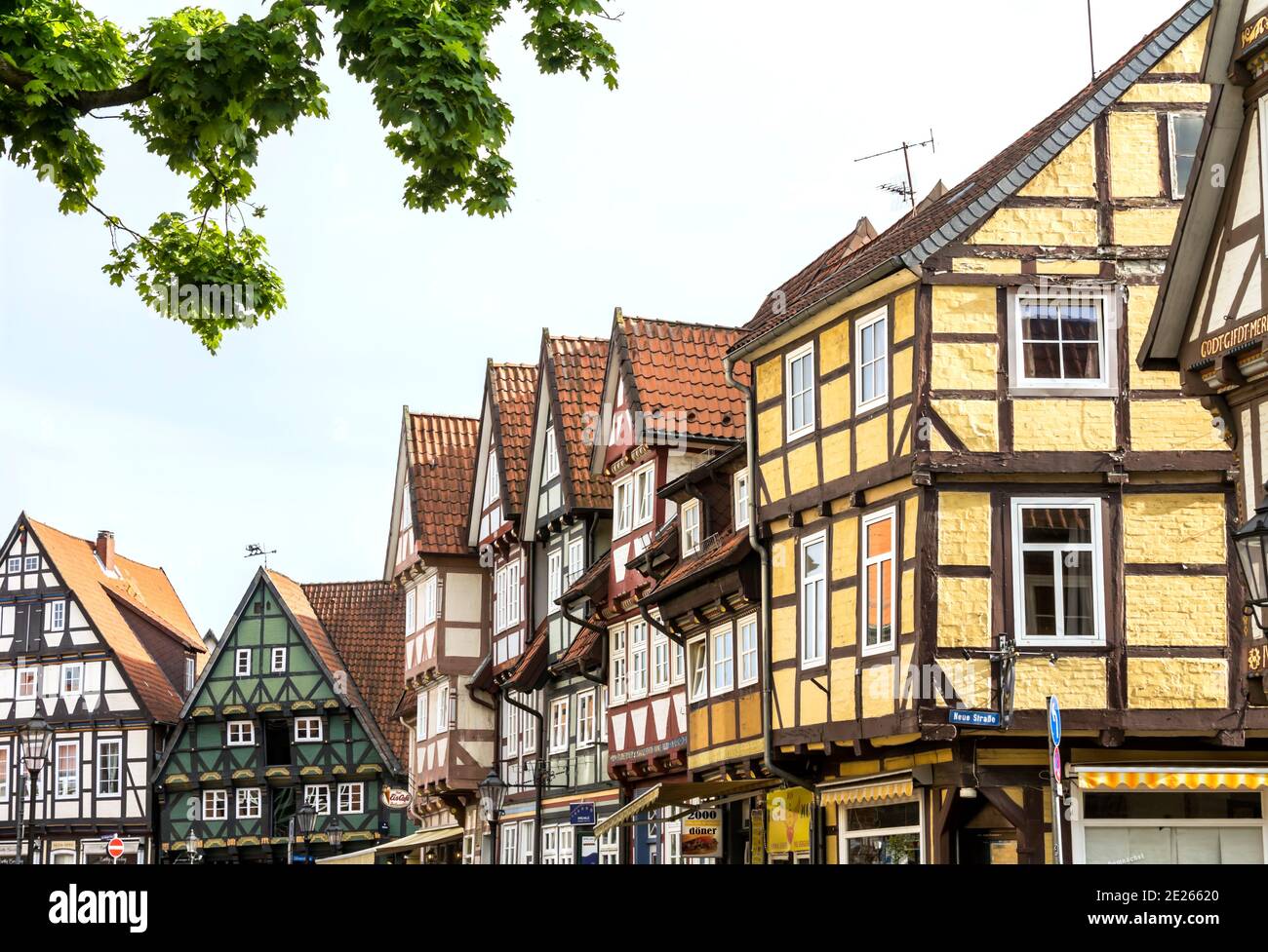 Celle, Germany: Historic half timbered houses in Celle, Germany Stock ...
