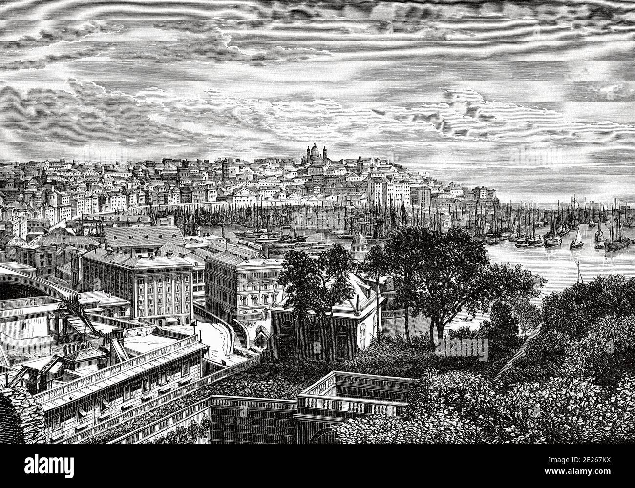 Art italy genova history historical archive archival hi-res stock ...