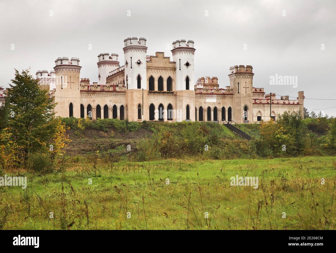 Puslowski palace in Kosava. Belarus Stock Photo - Alamy