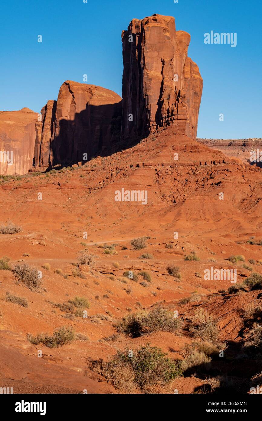 The Elephant Butte rock formation from John Ford's point in the ...