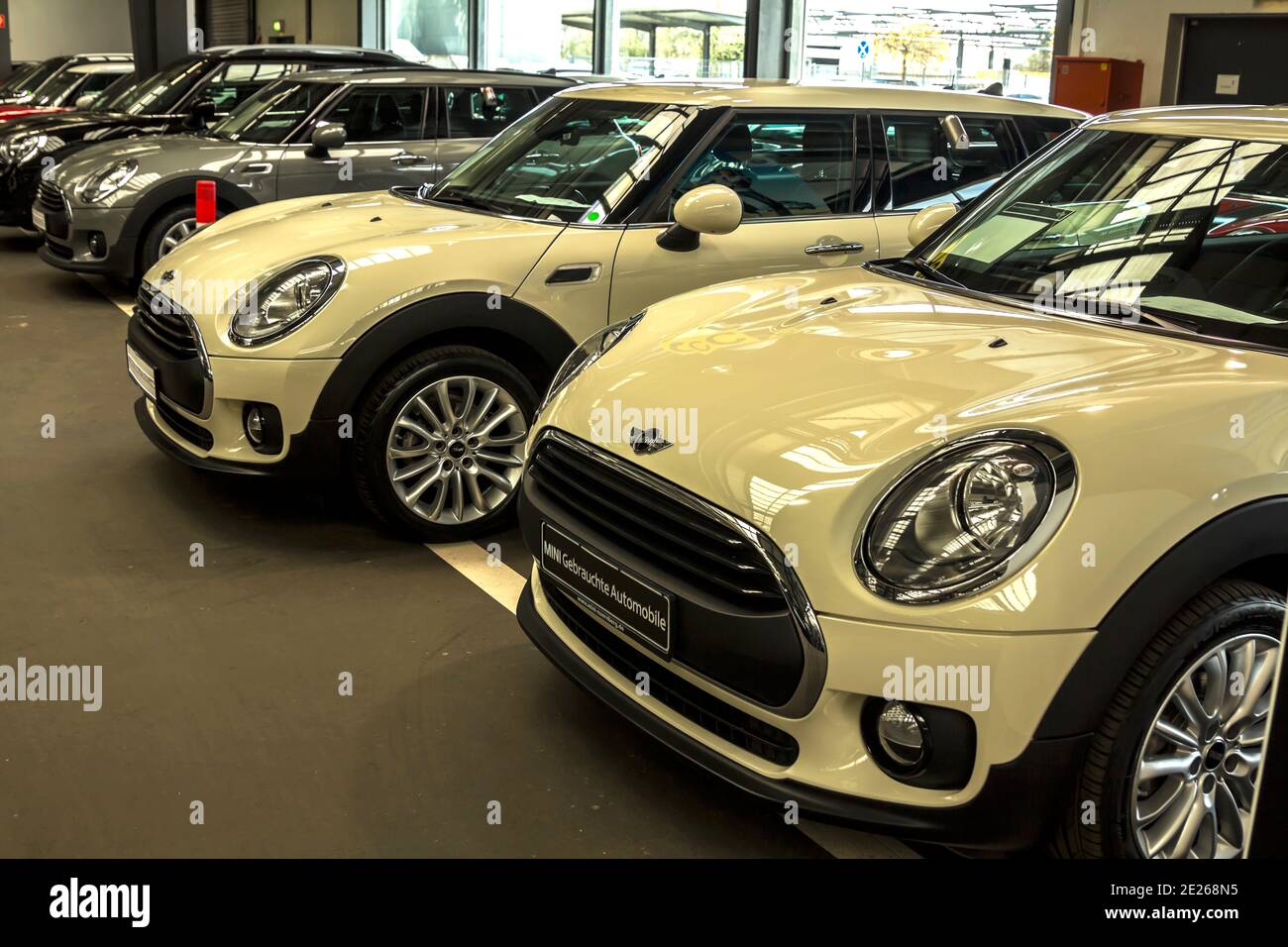 Nurnberg, Germany: Mini cars dealer Stock Photo - Alamy