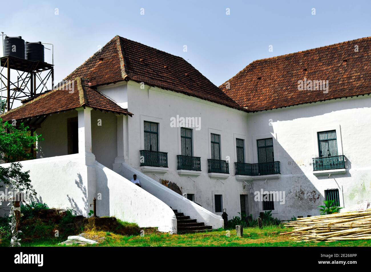 A marvelous old house building with beautiful architectural view with ...