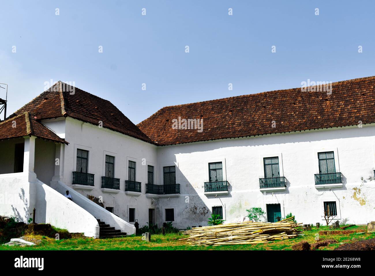 A marvelous old house building with beautiful architectural view with ...