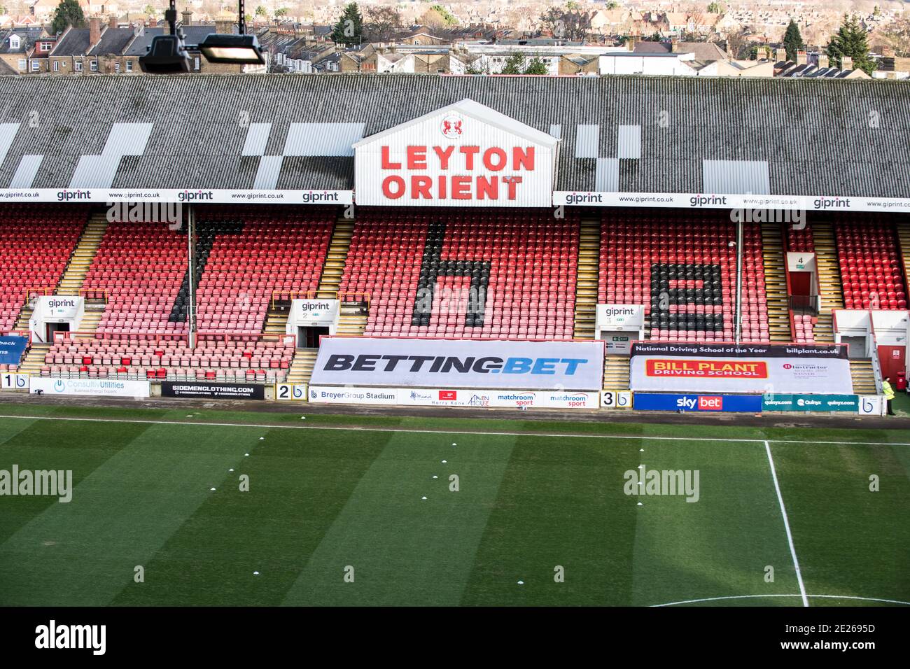 Brisbane Road Stadium. Leyton Orient Football Club Stock Photo - Alamy