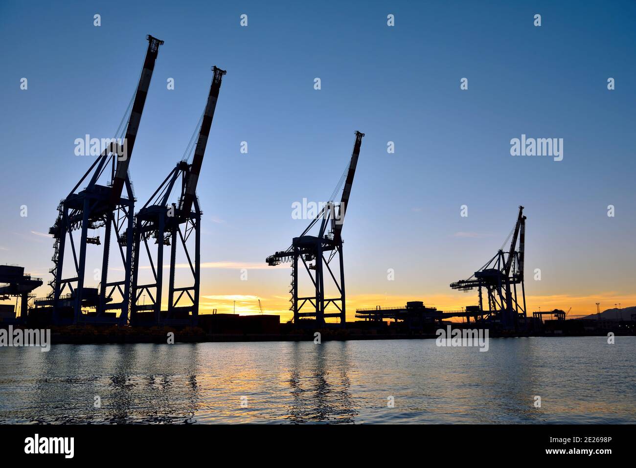 Port of genoa construction hi-res stock photography and images - Alamy