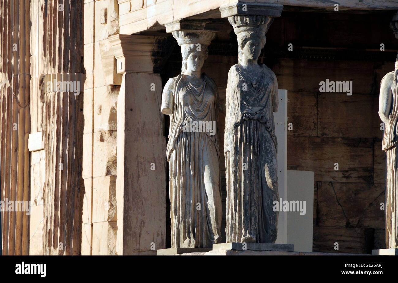 Erechtheion caryatids detail hi-res stock photography and images - Alamy