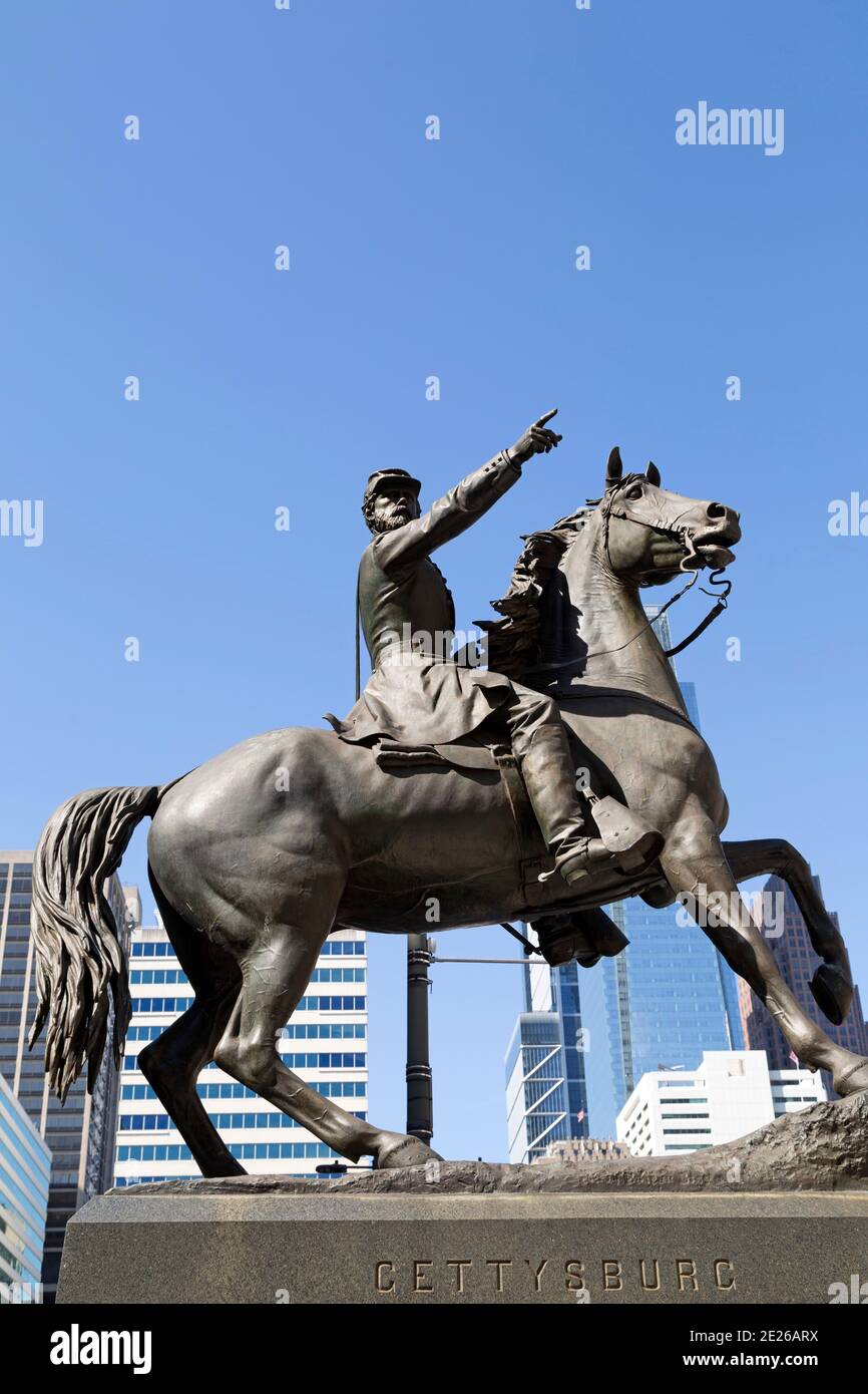 Statue of General John Fulton Reynolds (1820 - 1863) in Philadelphia ...