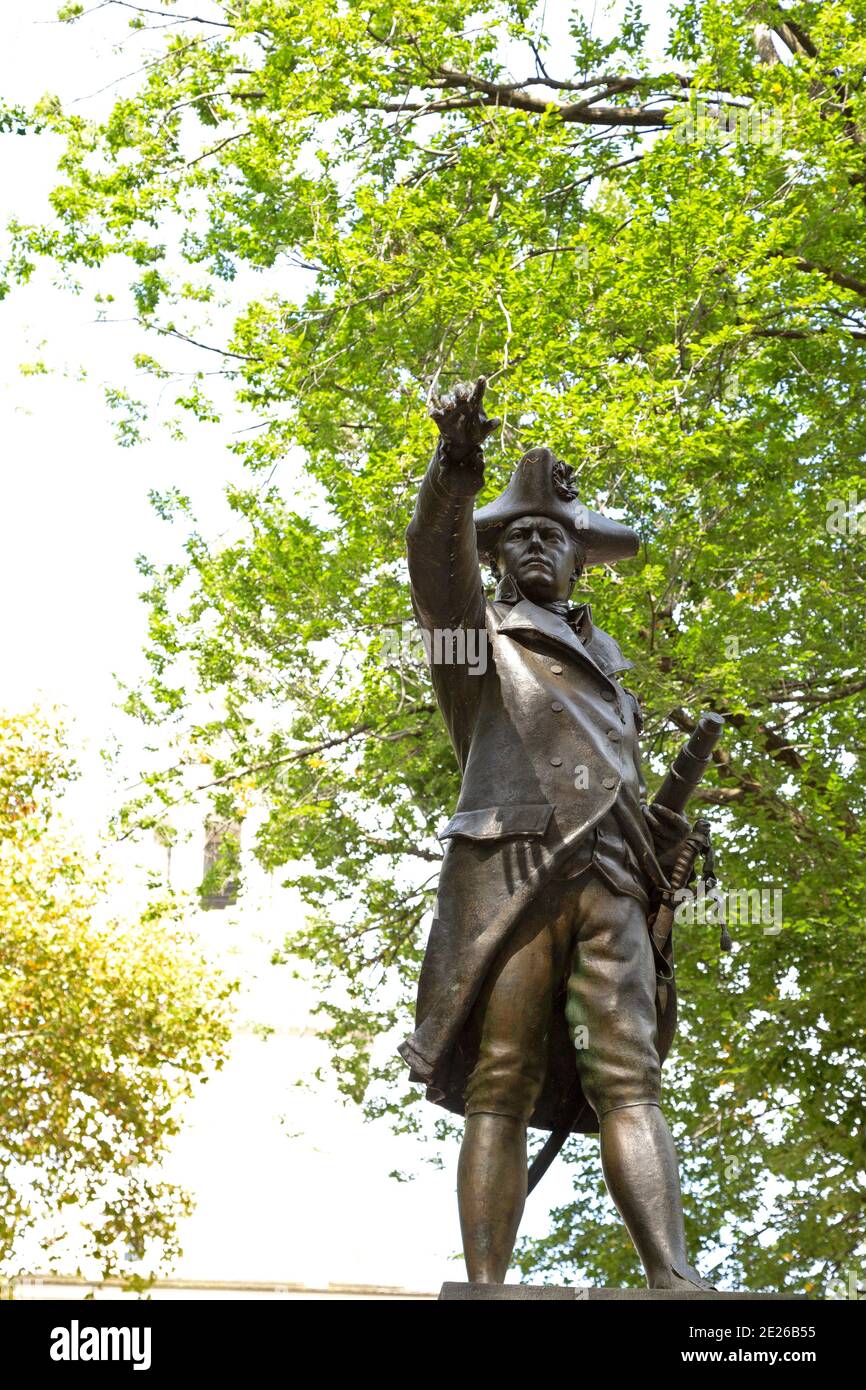 Statue of commodore john barry hi-res stock photography and images - Alamy