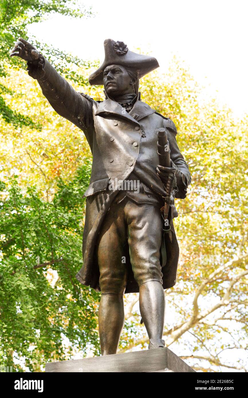 Statue of John Barry (1745-1803) in Philadelphia, USA Stock Photo - Alamy