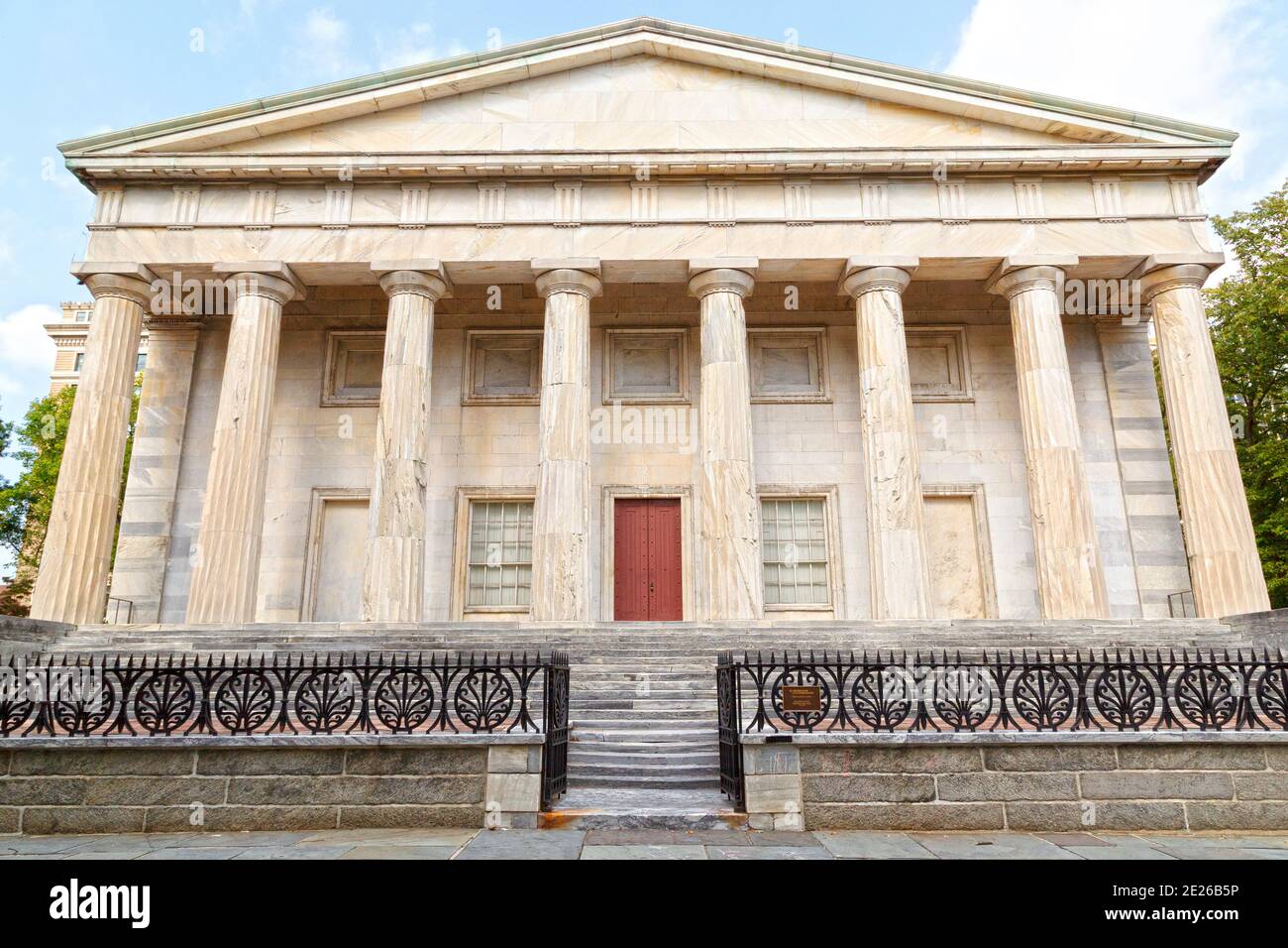 Second Bank of the United States building in Philadelphia, USA. The ...
