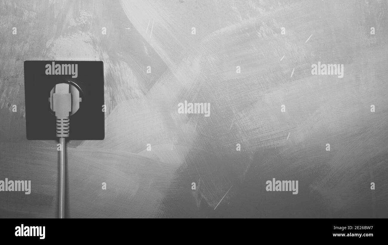 Electrical outlet with cord, design picture, powered by electricity ...