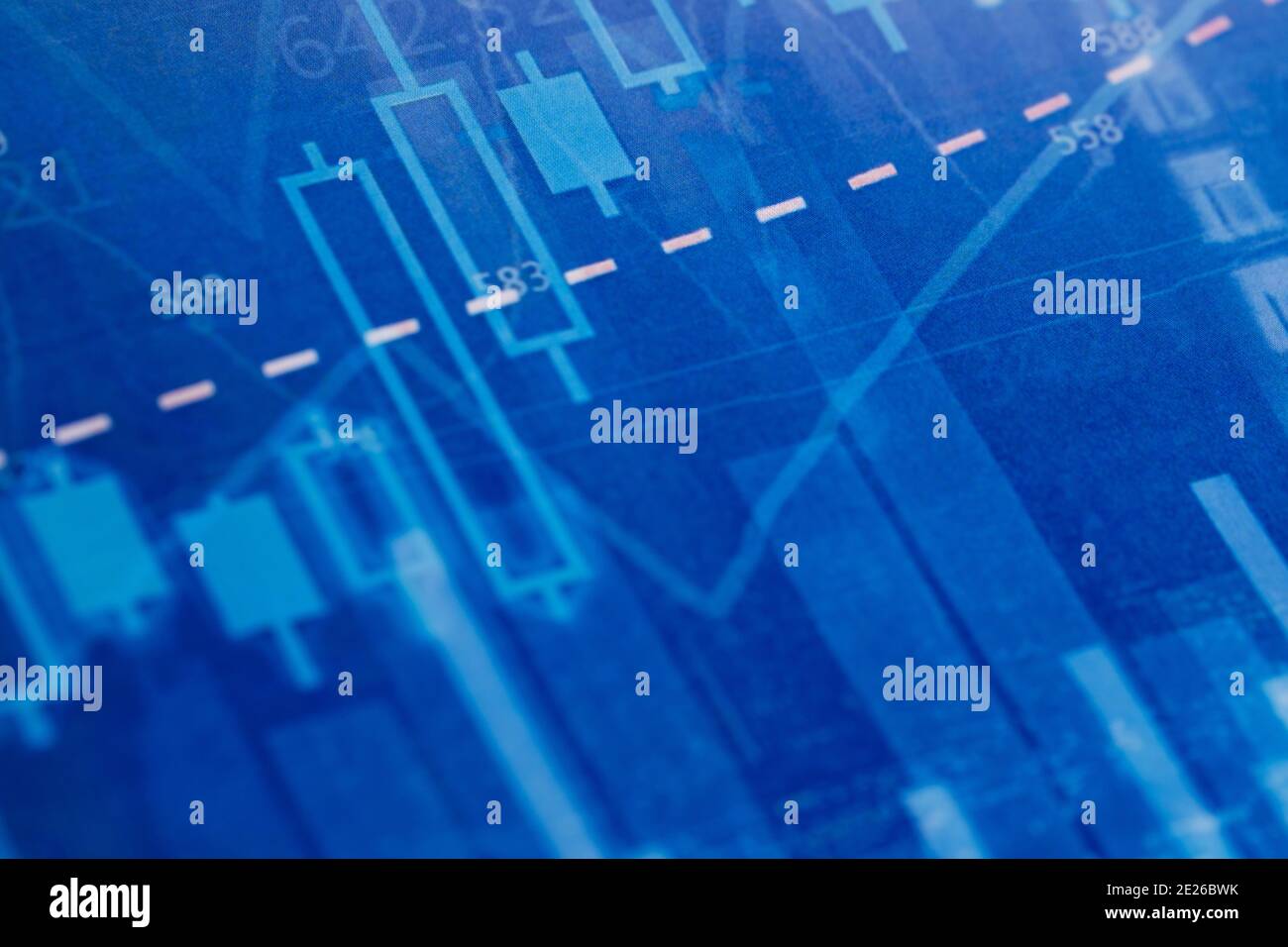 Illustration of a stock market graph Stock Photo - Alamy