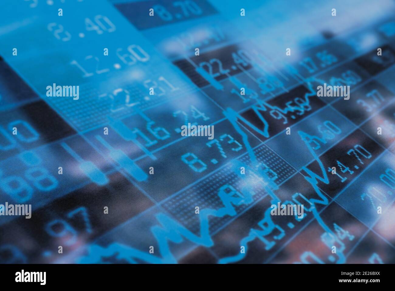 Illustration of a stock market graph Stock Photo - Alamy