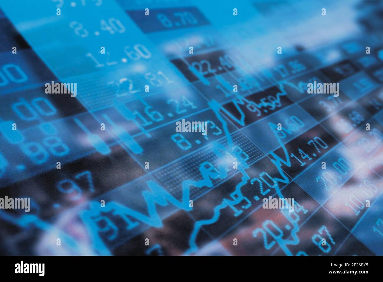 Illustration of a stock market graph Stock Photo - Alamy