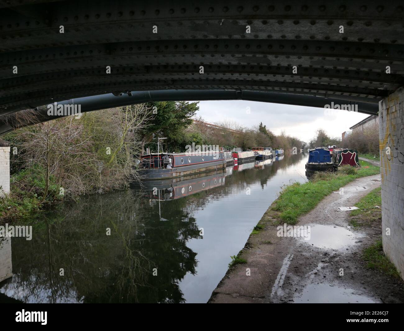 The Grand Union Canal in England is part of the British canal system ...