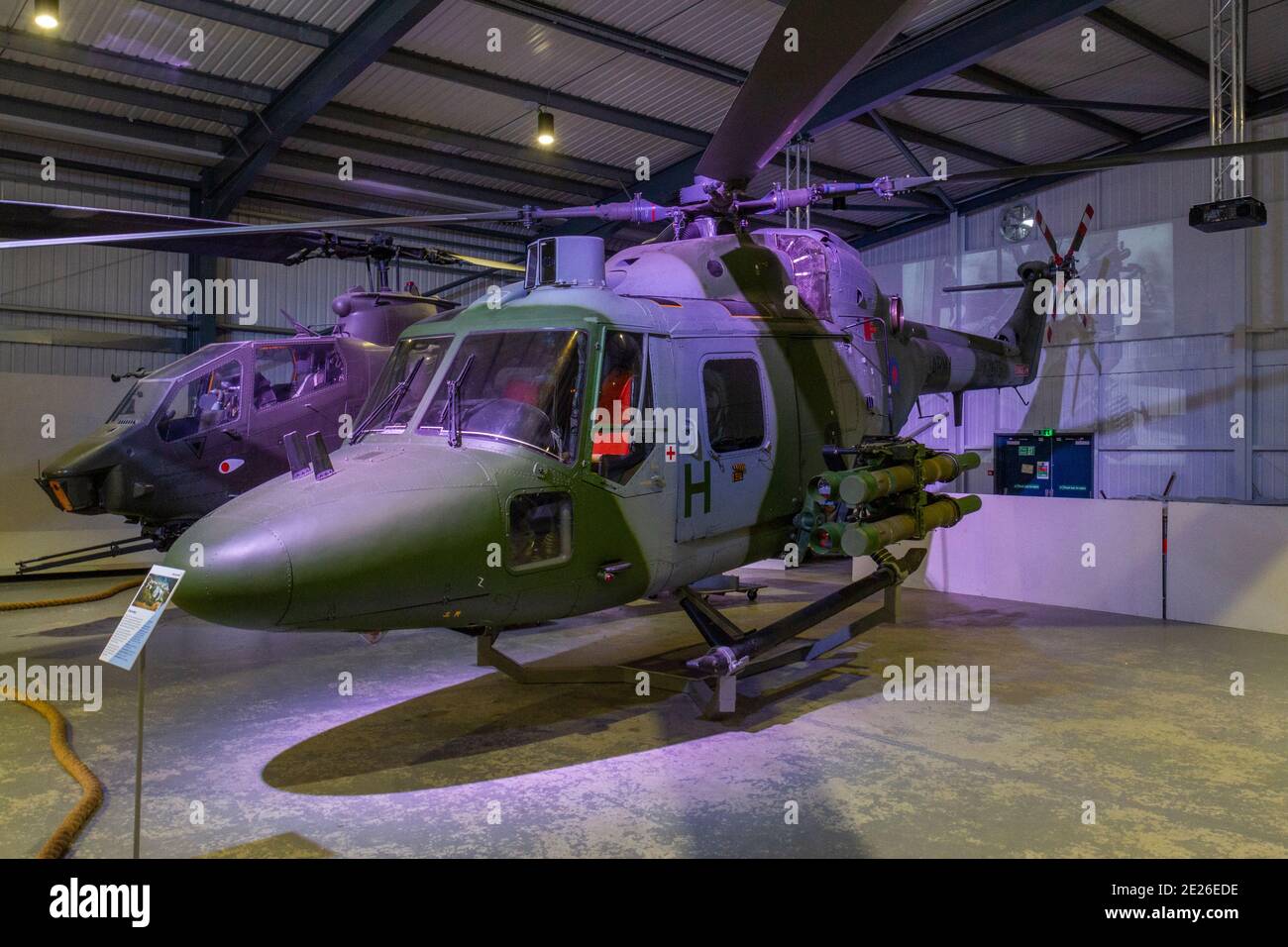 A Lynx AH Mk.7 helicopter (Westland Helicopters) on display at the Army ...