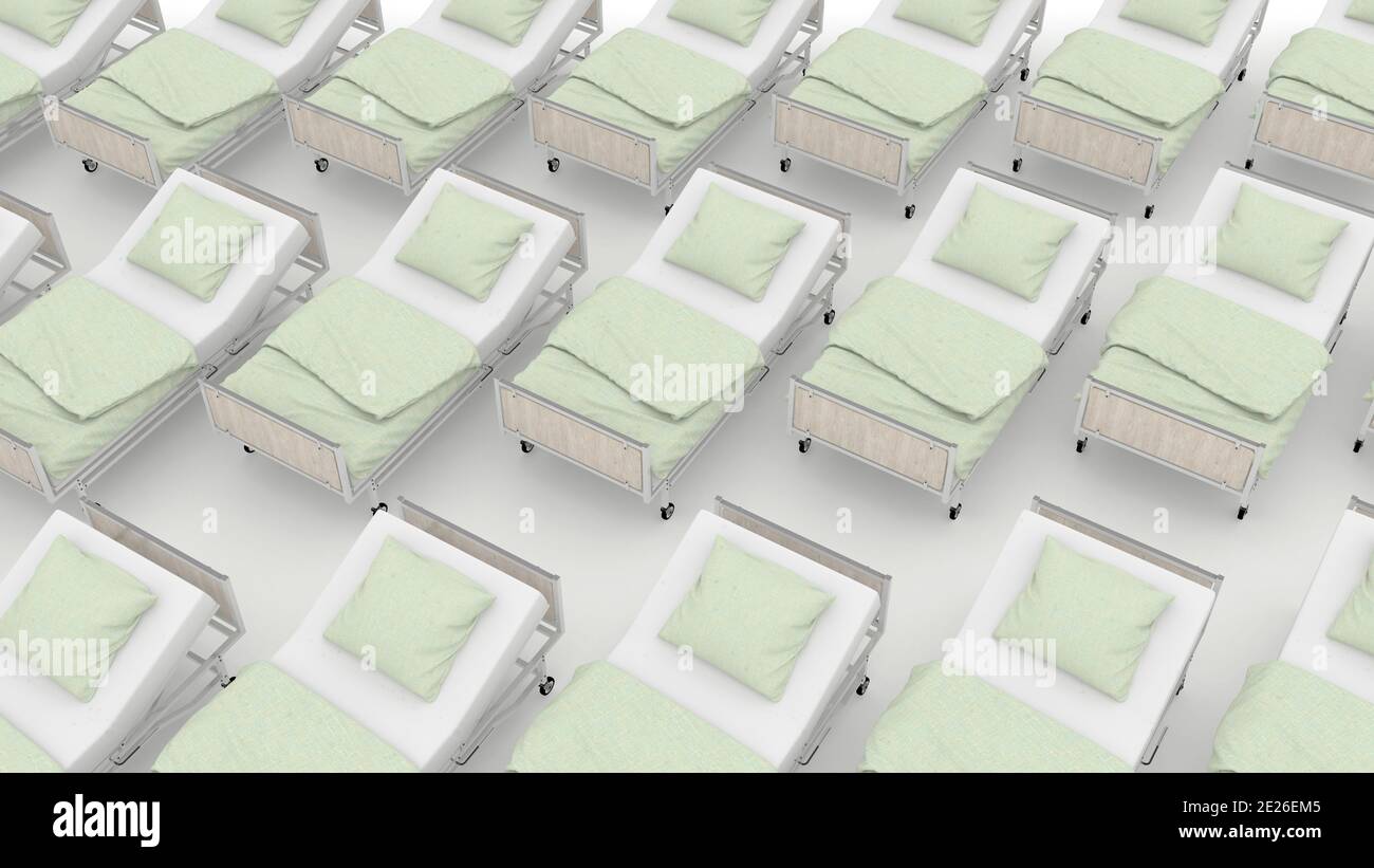 Row of beds hospital hi-res stock photography and images - Alamy