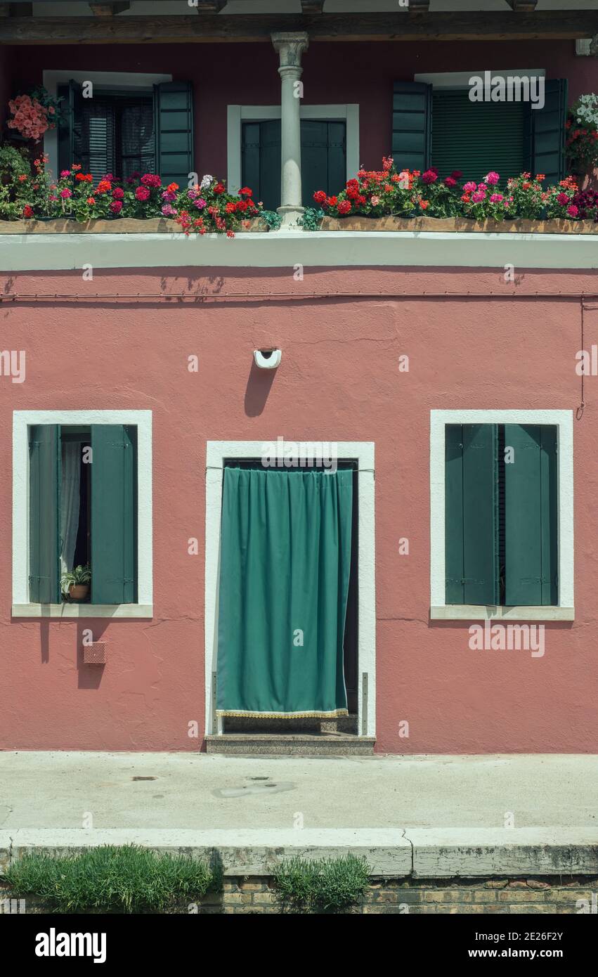 House painted in italian colors hi-res stock photography and images - Alamy
