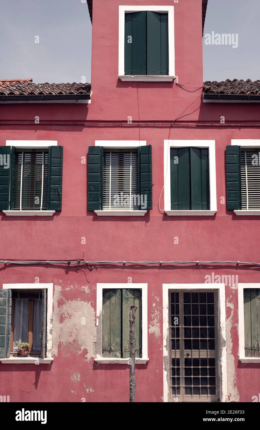 House painted in italian colors hi-res stock photography and images - Alamy
