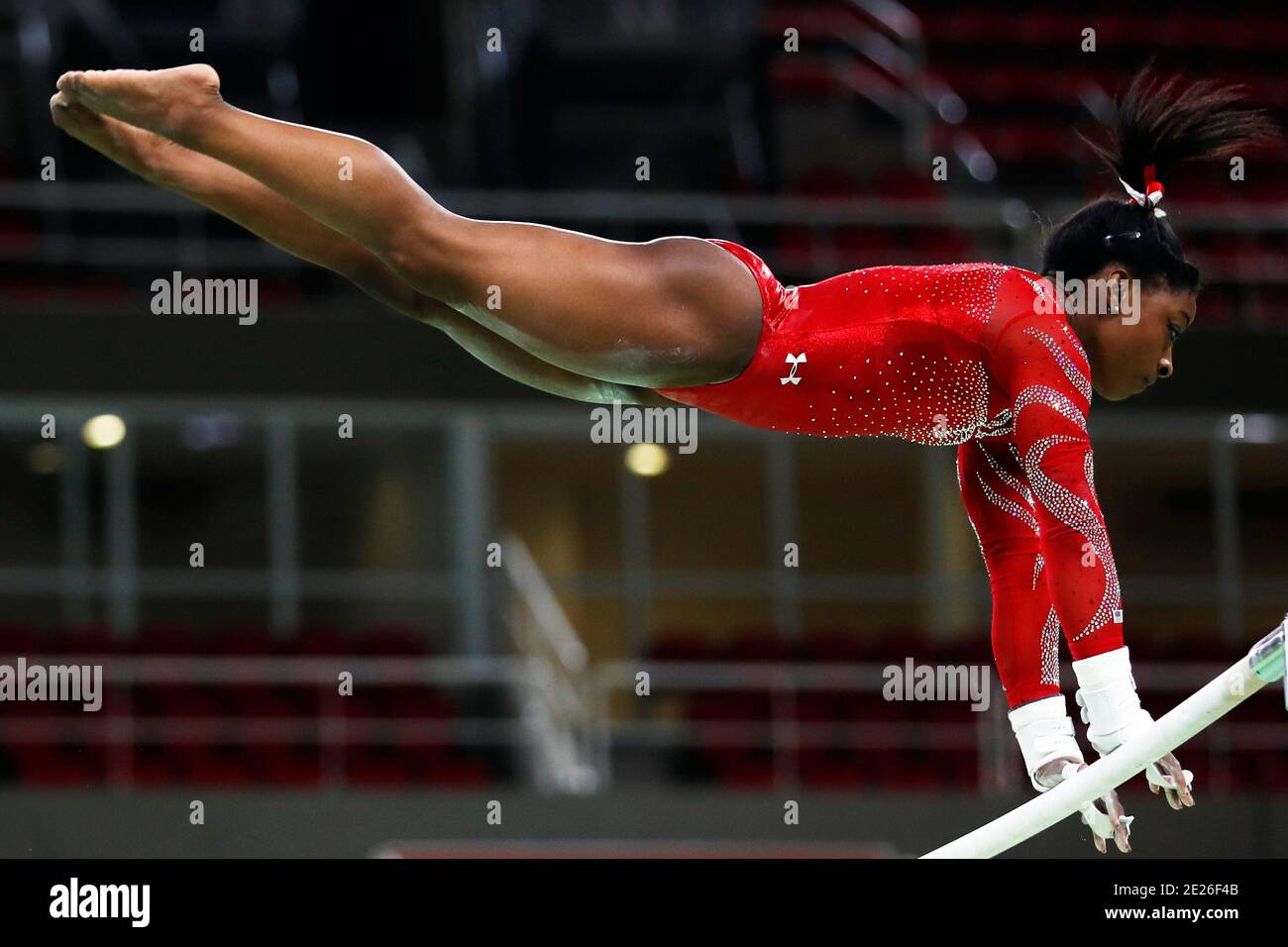 2016 gymnastics floor routine biles hi-res stock photography and images ...