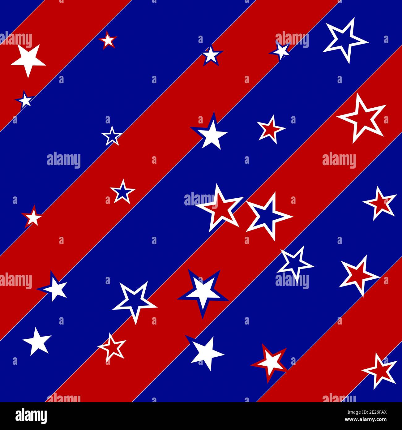 United States Stars and Stripes Election background - Seamless Pattern ...