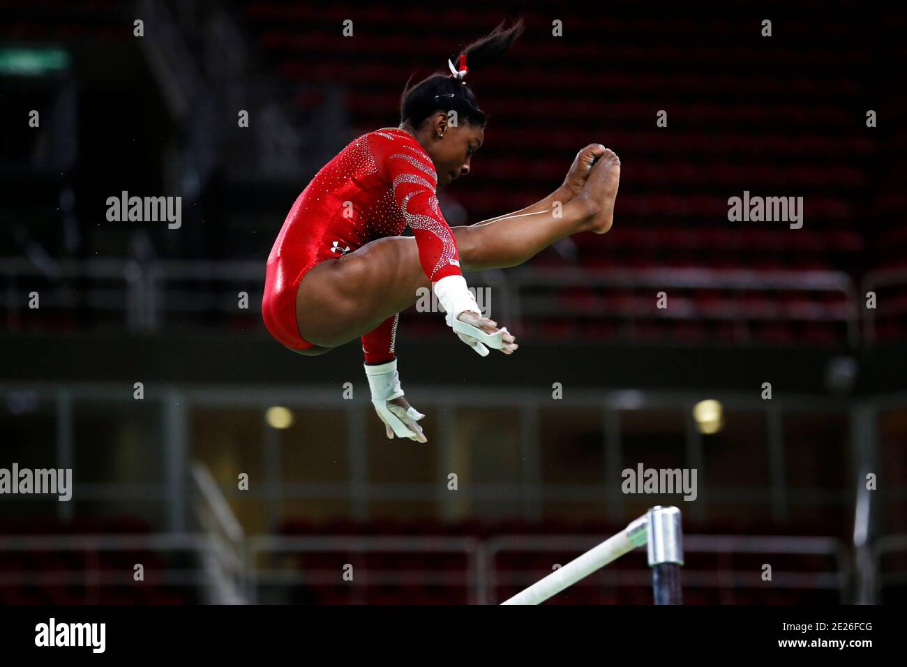 Simone Biles at the Rio 2016 Summer Olympic Games artistic gymnastics ...