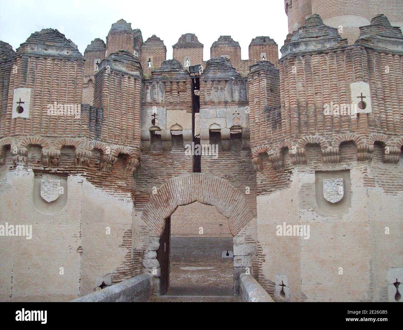 Famous ancient Castle of Coca in Segovia, Spain Stock Photo - Alamy