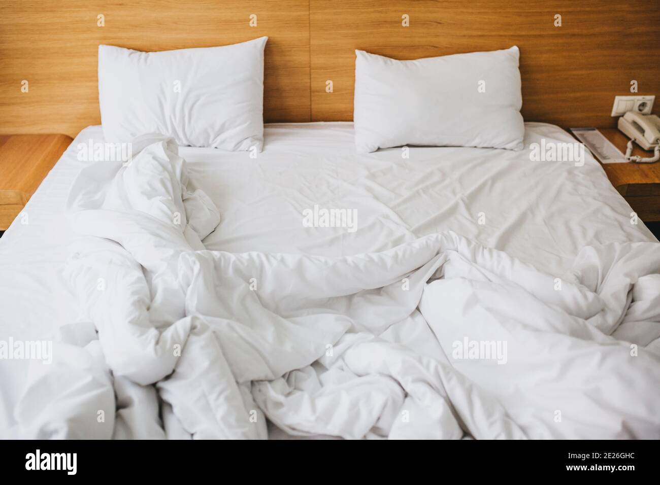 Rumpled bed hi-res stock photography and images - Alamy