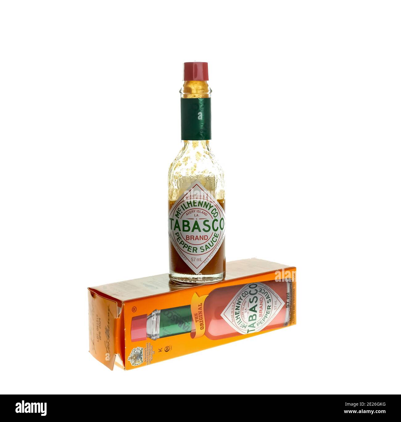 Tabasco sauce box hi-res stock photography and images - Alamy