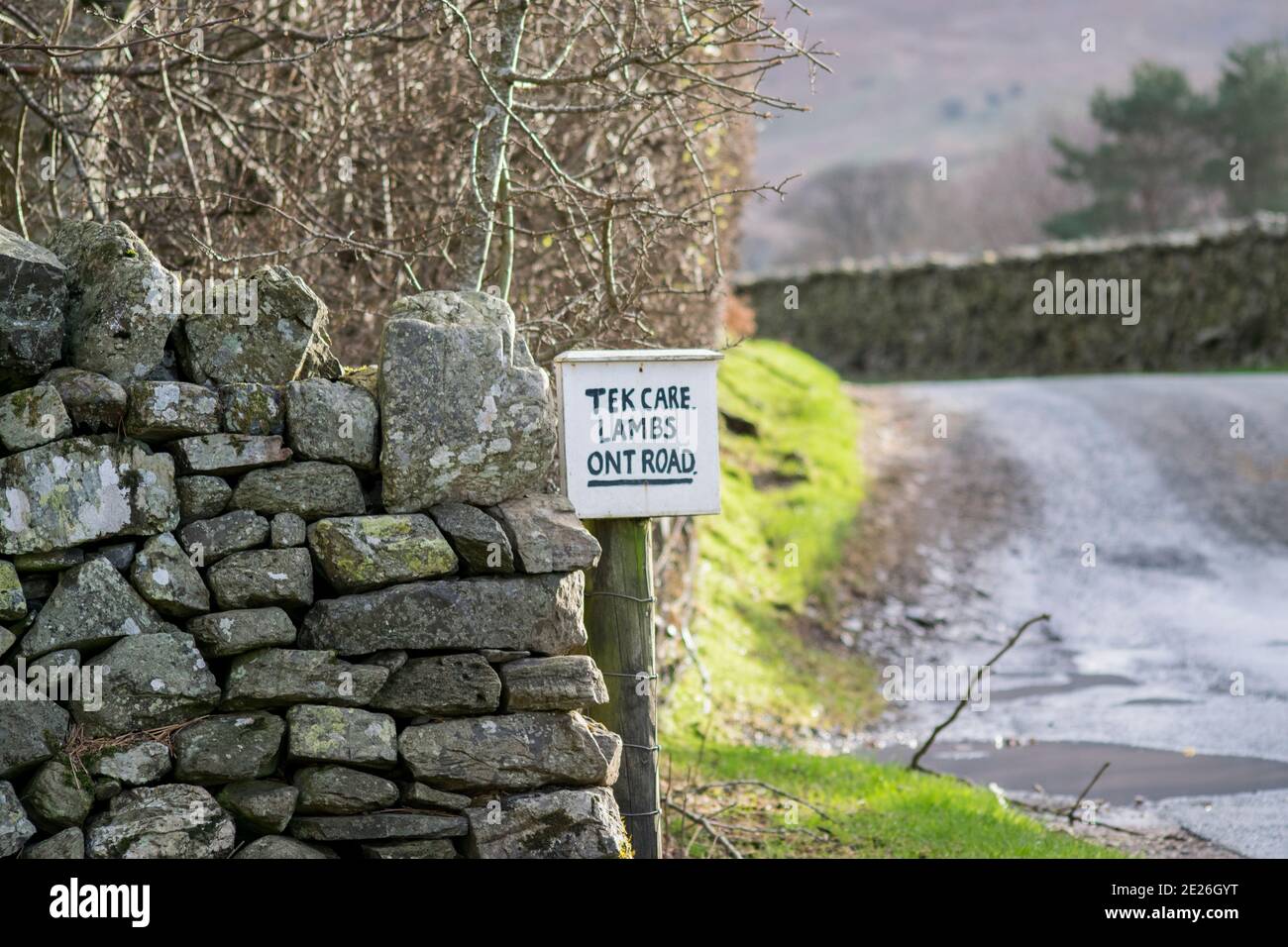 Take care signage Stock Photo - Alamy