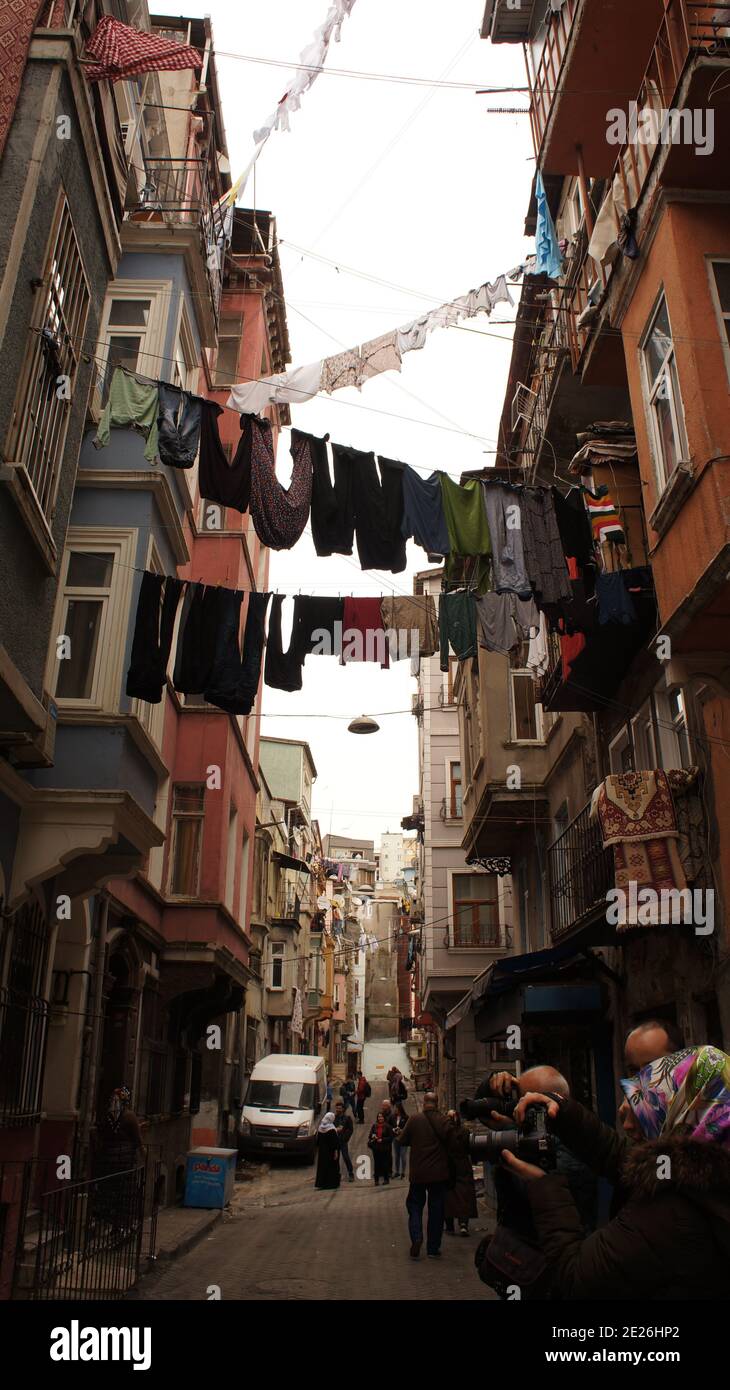 İstanbul Tarlabasi poor neighborhood. in Turkey Stock Photo - Alamy