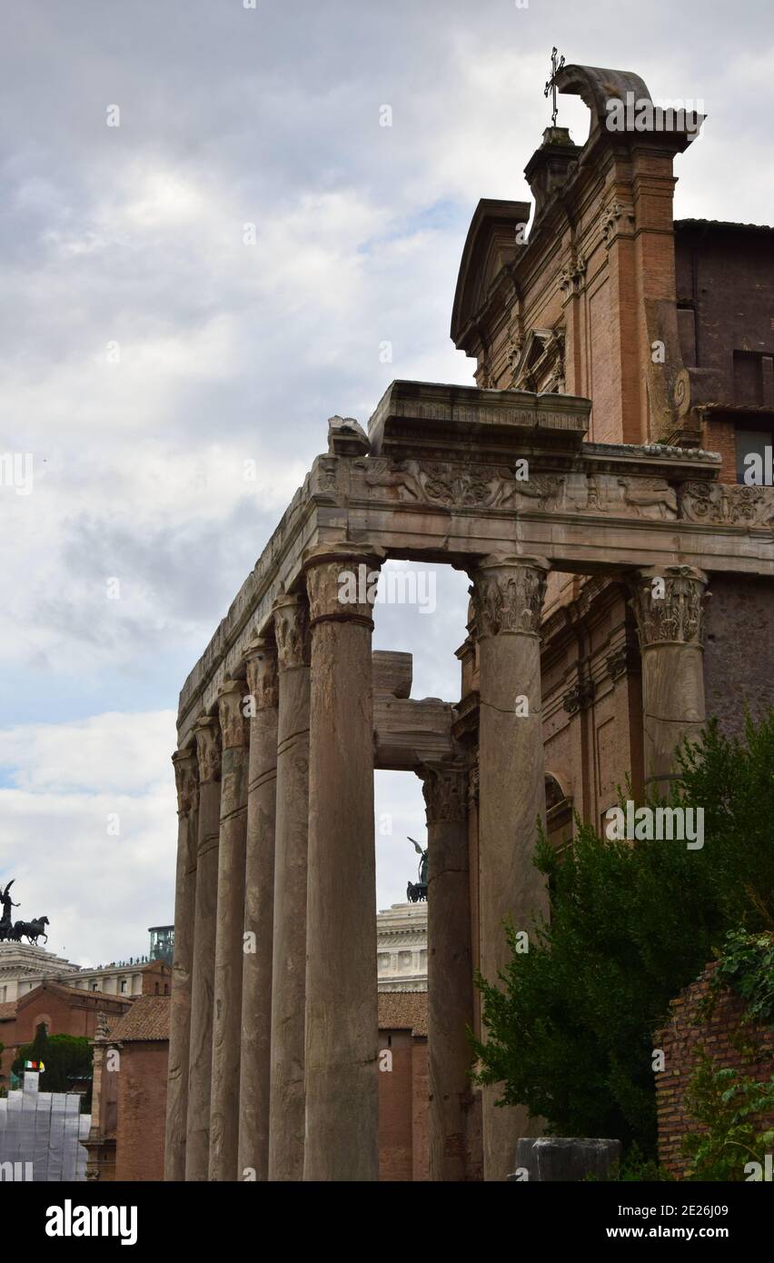 San Lorenzo in Miranda in the Roman Forum Roman Forum in Rome, Italy ...