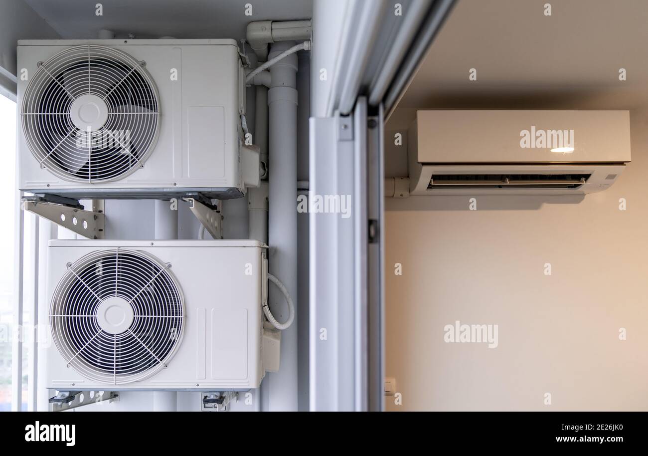 Air conditioner compressors outside hi-res stock photography and images ...