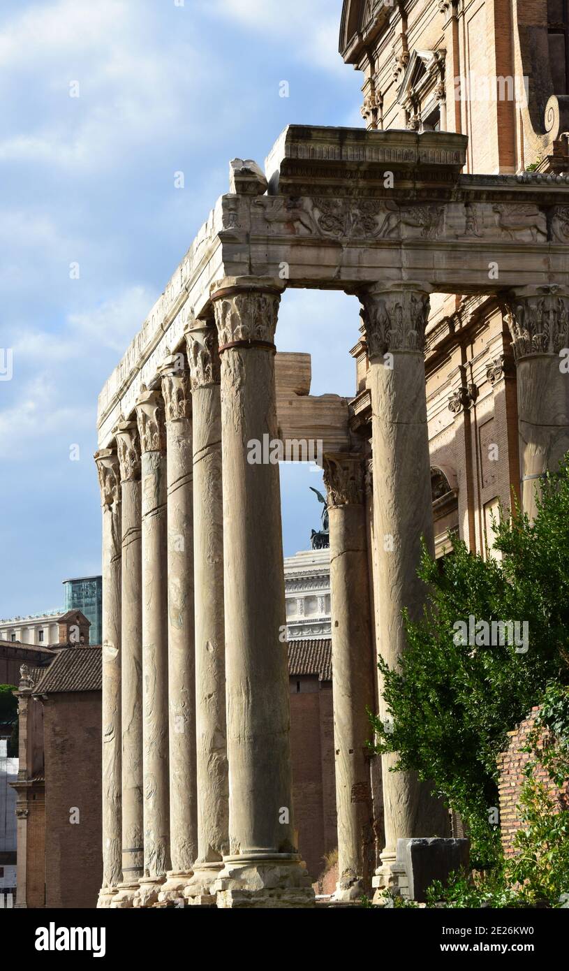 San Lorenzo in Miranda in the Roman Forum Roman Forum in Rome, Italy ...