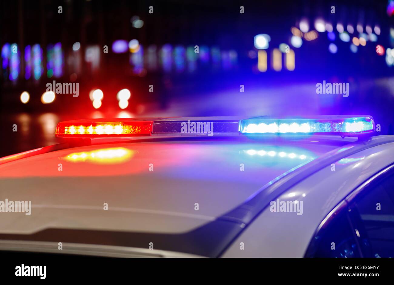 Flickering police hi-res stock photography and images - Alamy