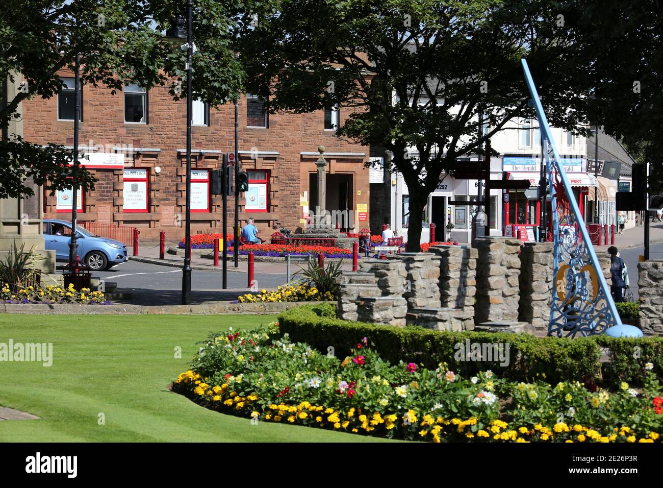 Prestwick Cross, Prestwick , Ayrshire, Scotland. UK. The unusual ...