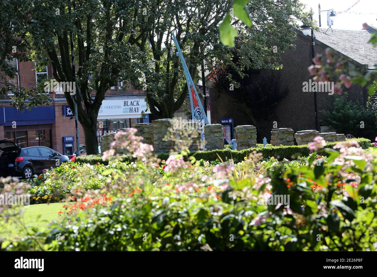 Prestwick Cross, Prestwick , Ayrshire, Scotland. UK. The unusual ...
