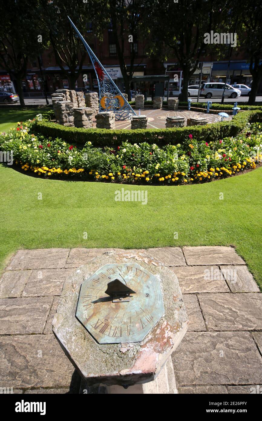 Prestwick Cross, Prestwick , Ayrshire, Scotland. UK. The unusual ...