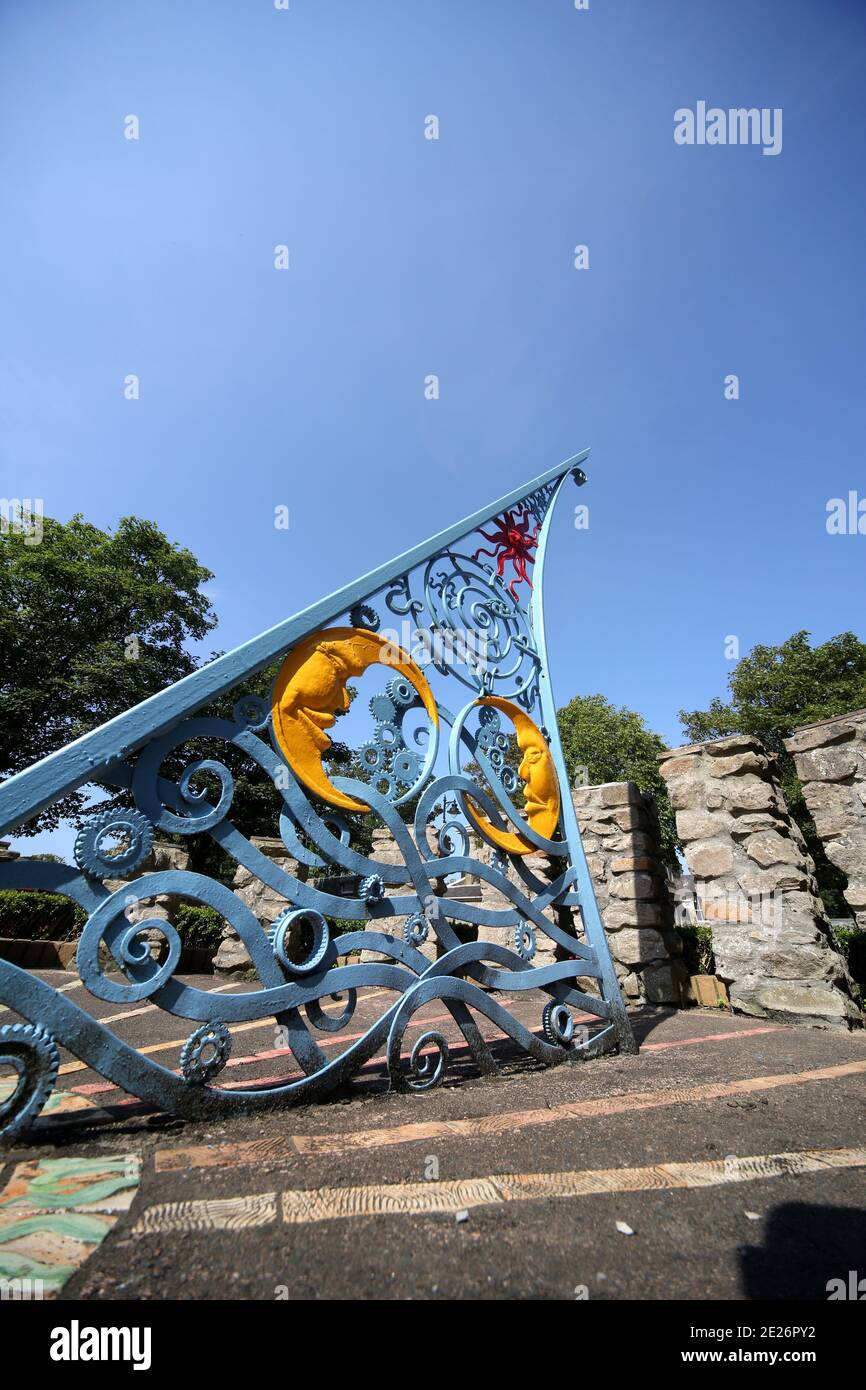 Prestwick Cross, Prestwick , Ayrshire, Scotland. UK. The unusual ...