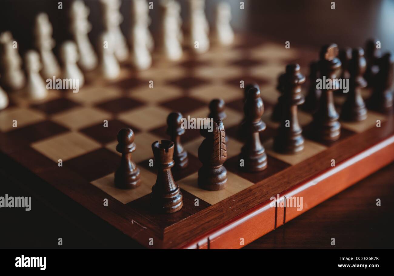 Chess pieces board set up hi-res stock photography and images - Alamy