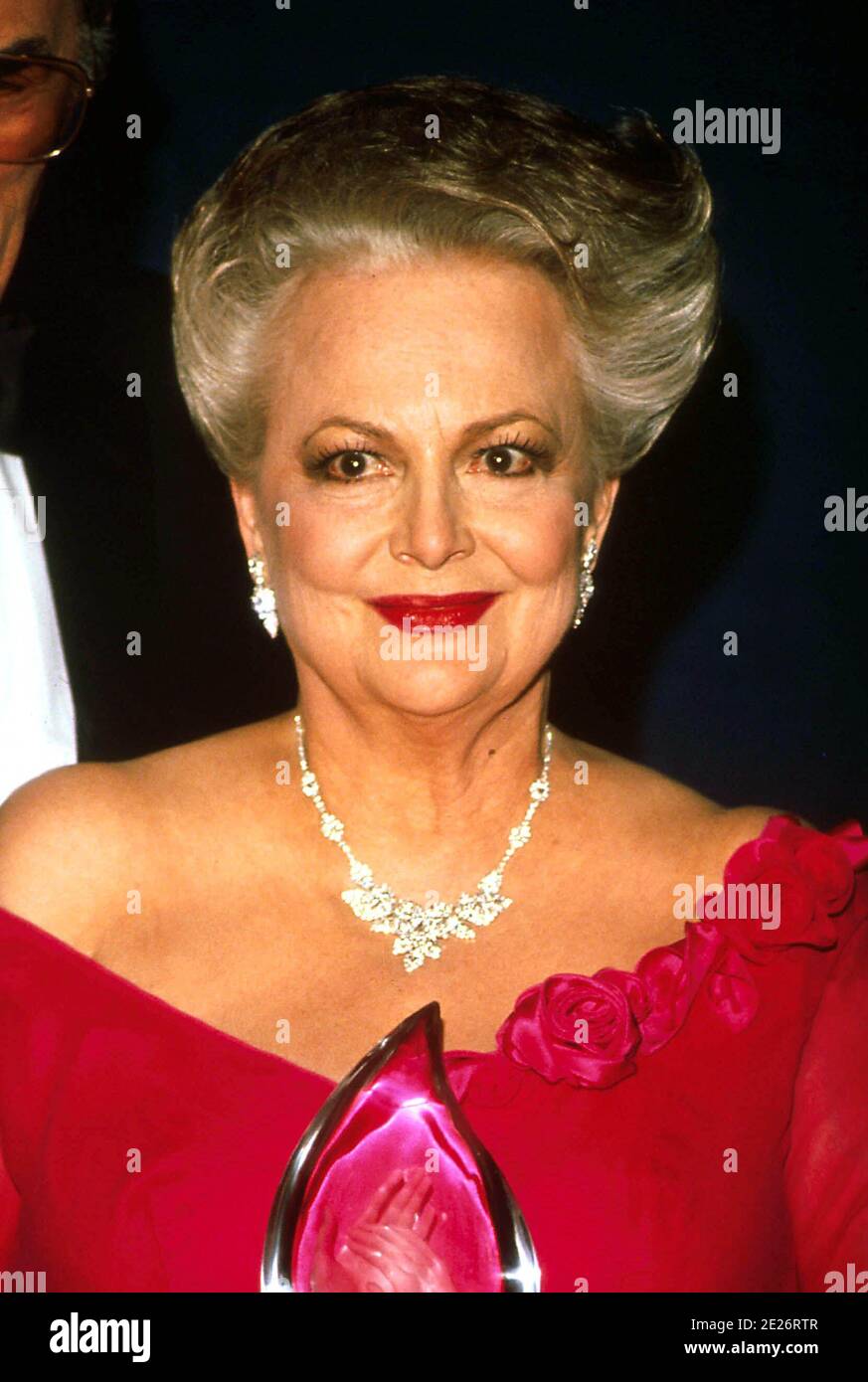 Olivia De Havilland at the 1987 People's Choice Awards Credit: Ralph ...