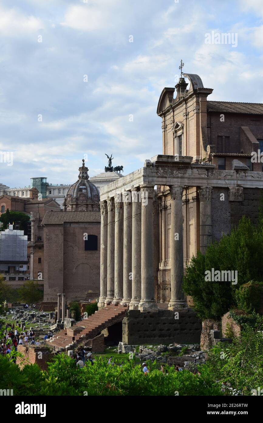 San Lorenzo in Miranda in the Roman Forum Roman Forum in Rome, Italy ...