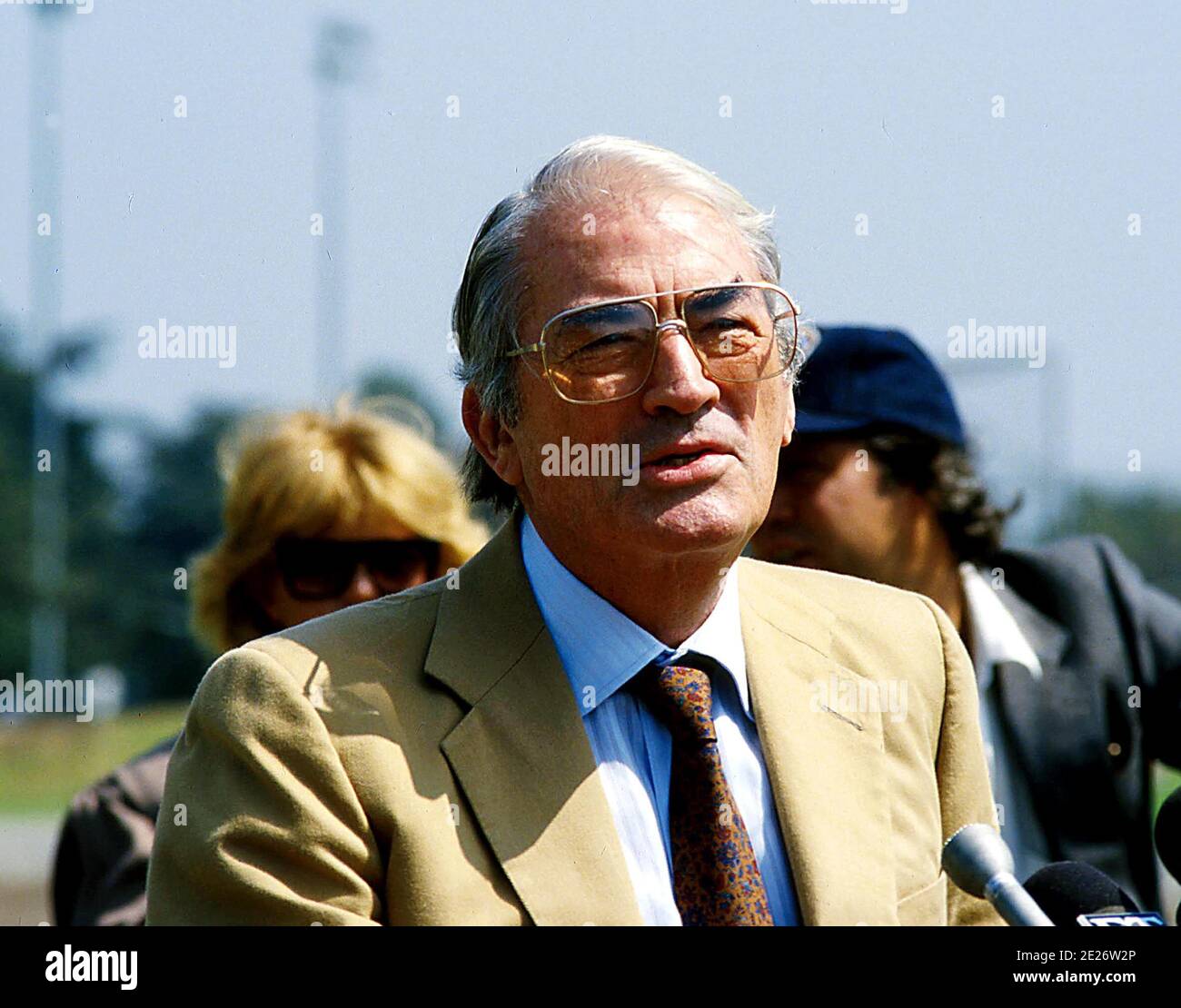 Gregory Peck 1986 Credit: Ralph Dominguez/MediaPunch Stock Photo - Alamy