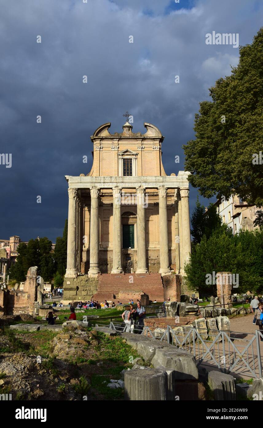San Lorenzo in Miranda in the Roman Forum Roman Forum in Rome, Italy ...