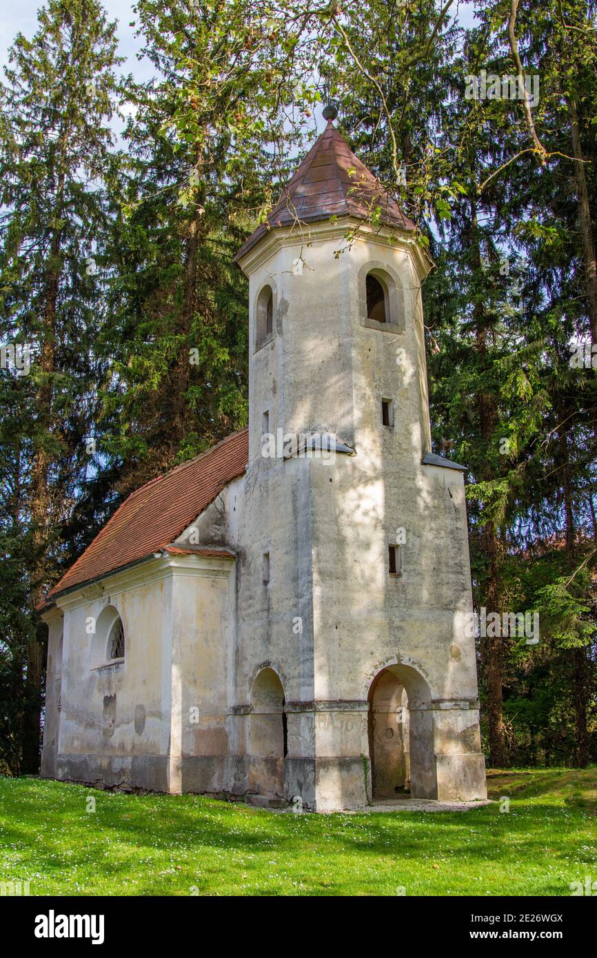 St. Anne's chapel in Mokrice castle park, Slovenia Stock Photo - Alamy