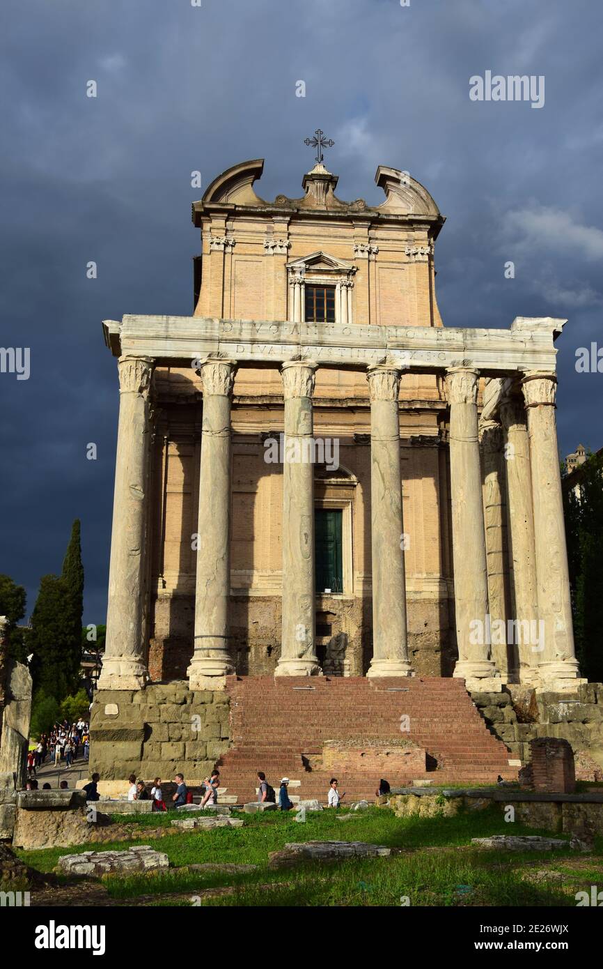 San Lorenzo in Miranda in the Roman Forum Roman Forum in Rome, Italy ...