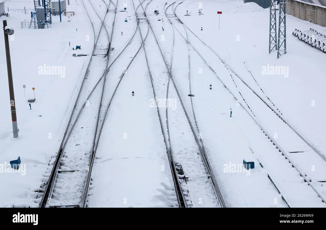 Frost rails perspective hi-res stock photography and images - Alamy